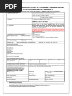 VGM Declaration Form Template | PDF