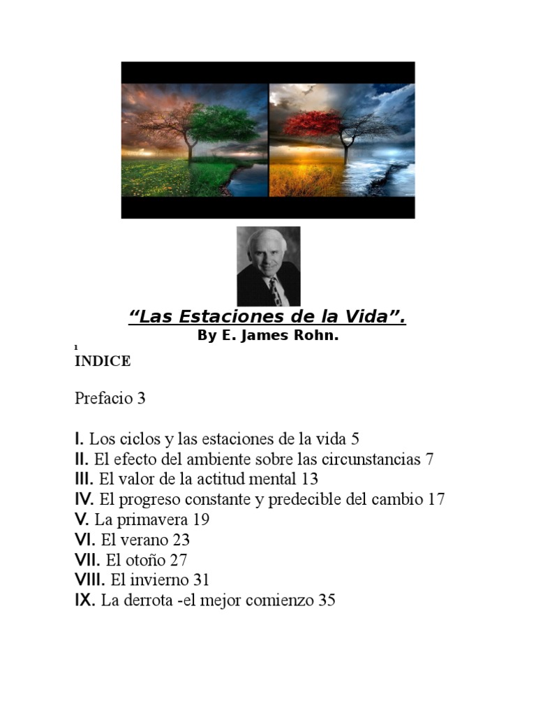 Las Estaciones de La Vida Por JIm Rohn | PDF | Felicidad | Vida