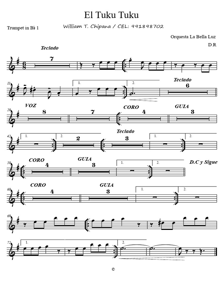 El Tuku Tuku TROMPETA 1 | PDF