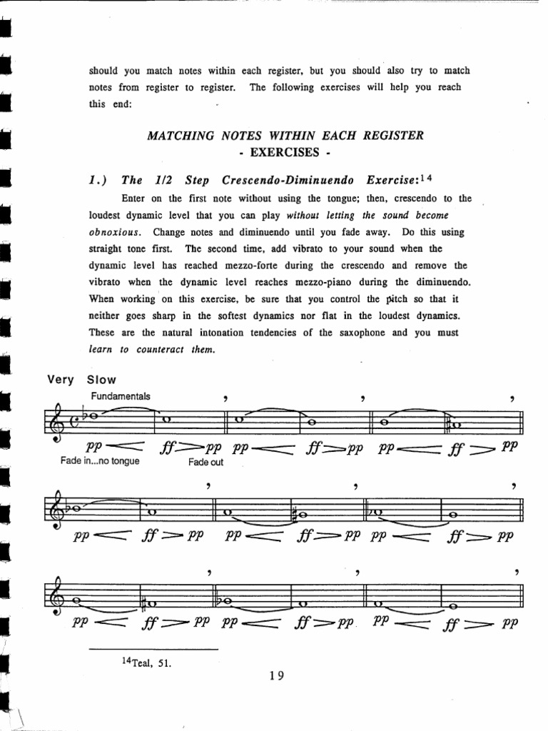 Long Tone Exercises No3 | PDF