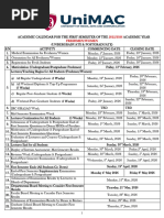 UTS College Academic Calendar 2025 | PDF | Academic Term | Educational ...