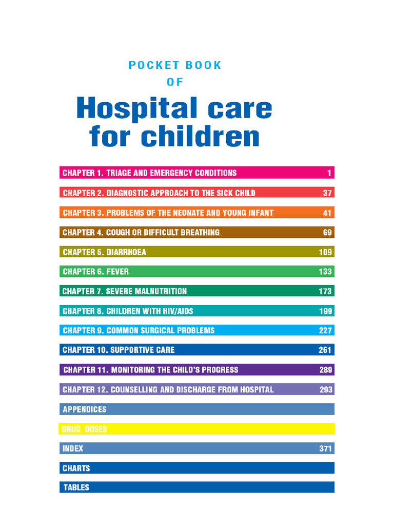 WHO-Pocket Book of Hospital Care for Children | PDF | Pneumonia | Cough