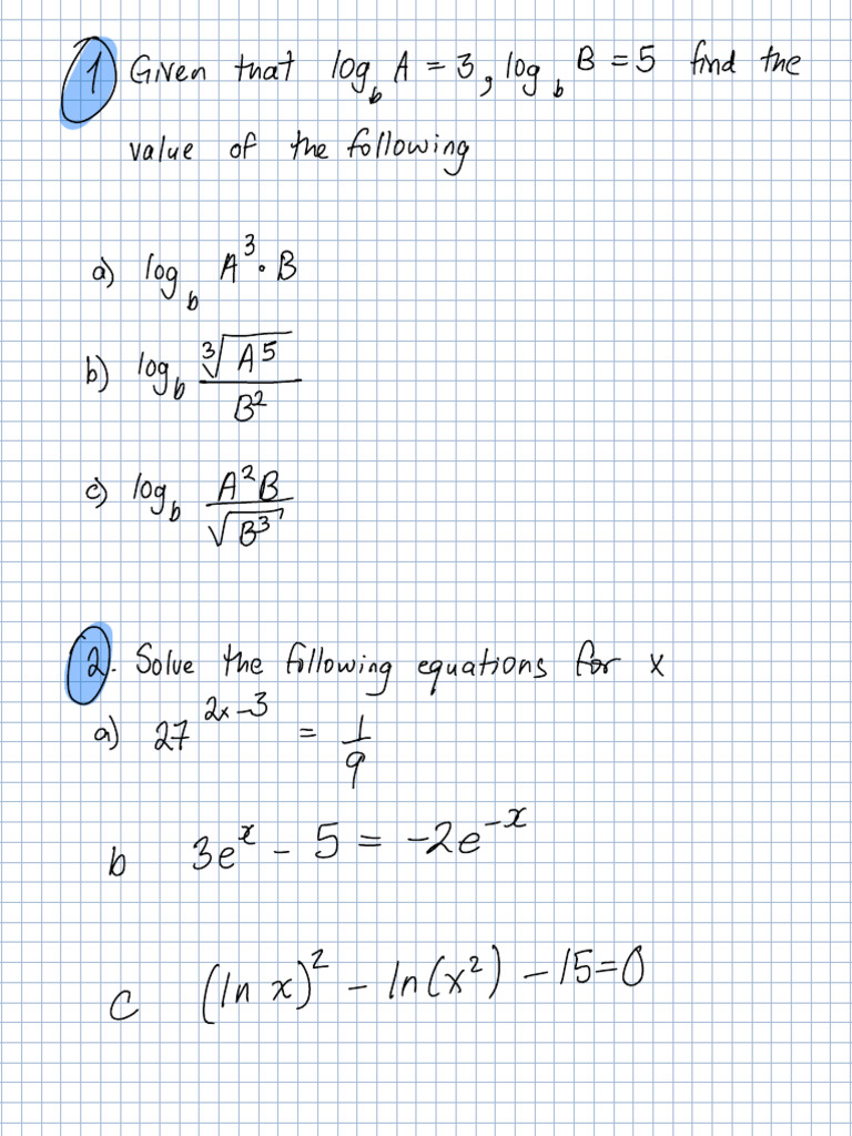 Second Logarithm Test | PDF