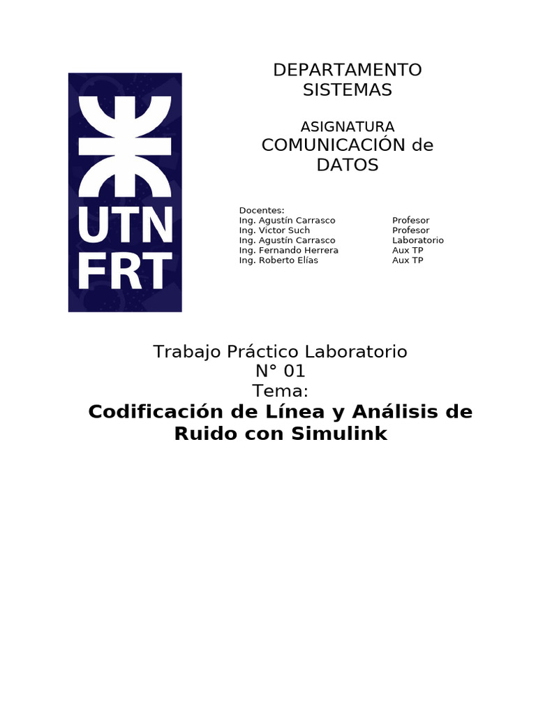 TPL01_Codificacion Banda Base | PDF | Ingenieria Eléctrica ...