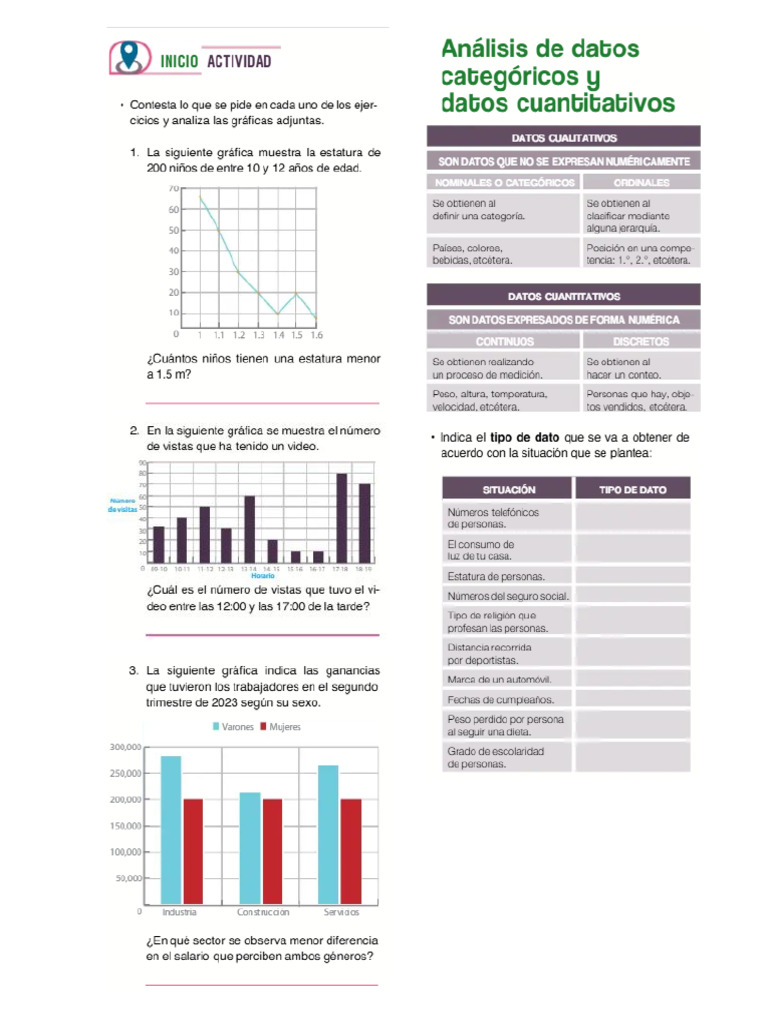 Tipos de Datos y Graficas | PDF