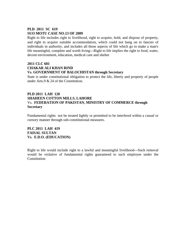Constitution Case Law | PDF