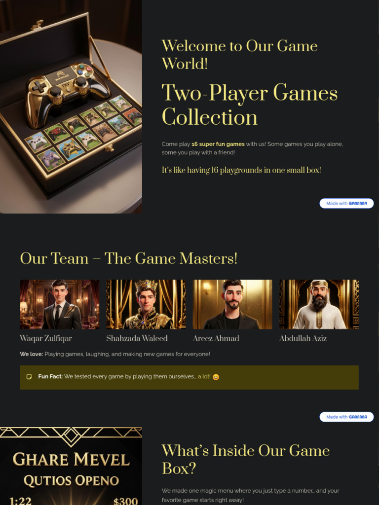 Welcome-to-Our-Game-World | PDF | Video Games | Puzzles