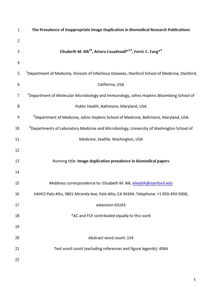 The Prevalence of Inappropriate Image Duplication | PDF