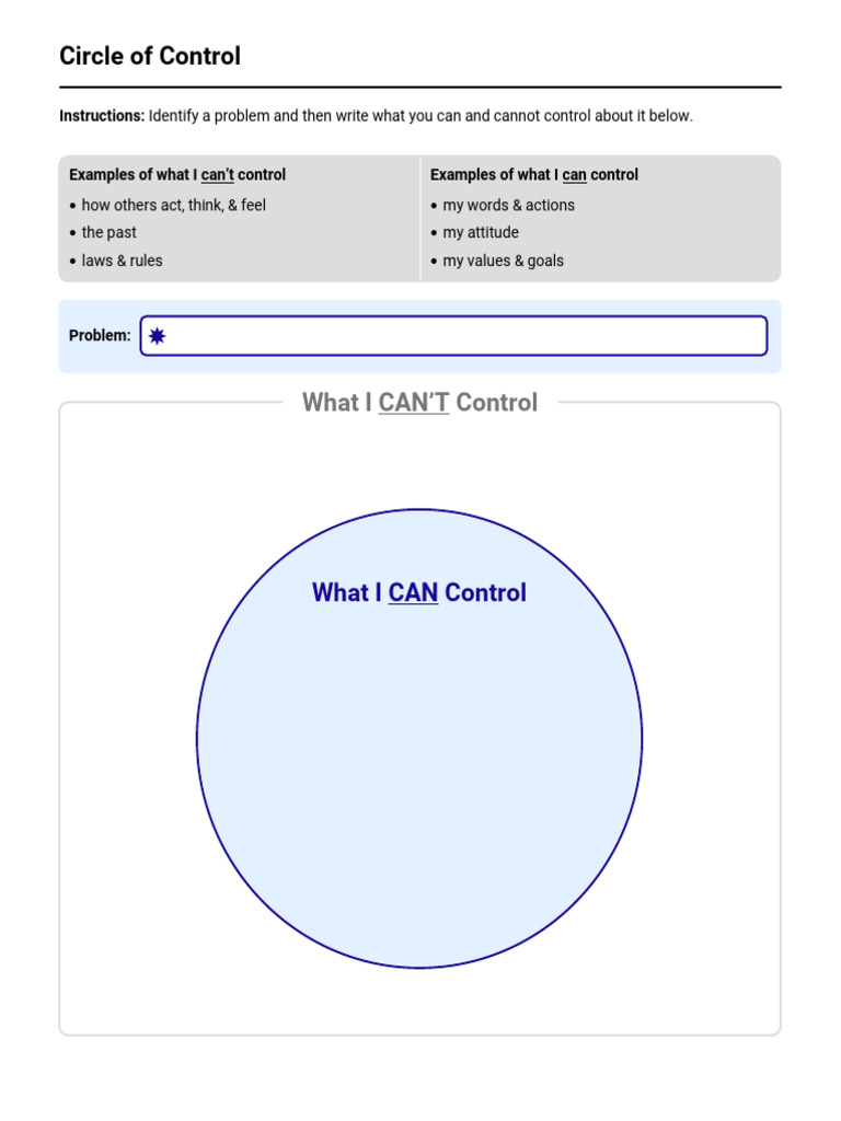 Circle of Control | PDF