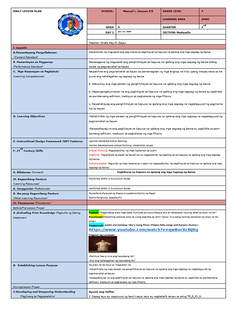 GMRC3-Q3-W9 | PDF