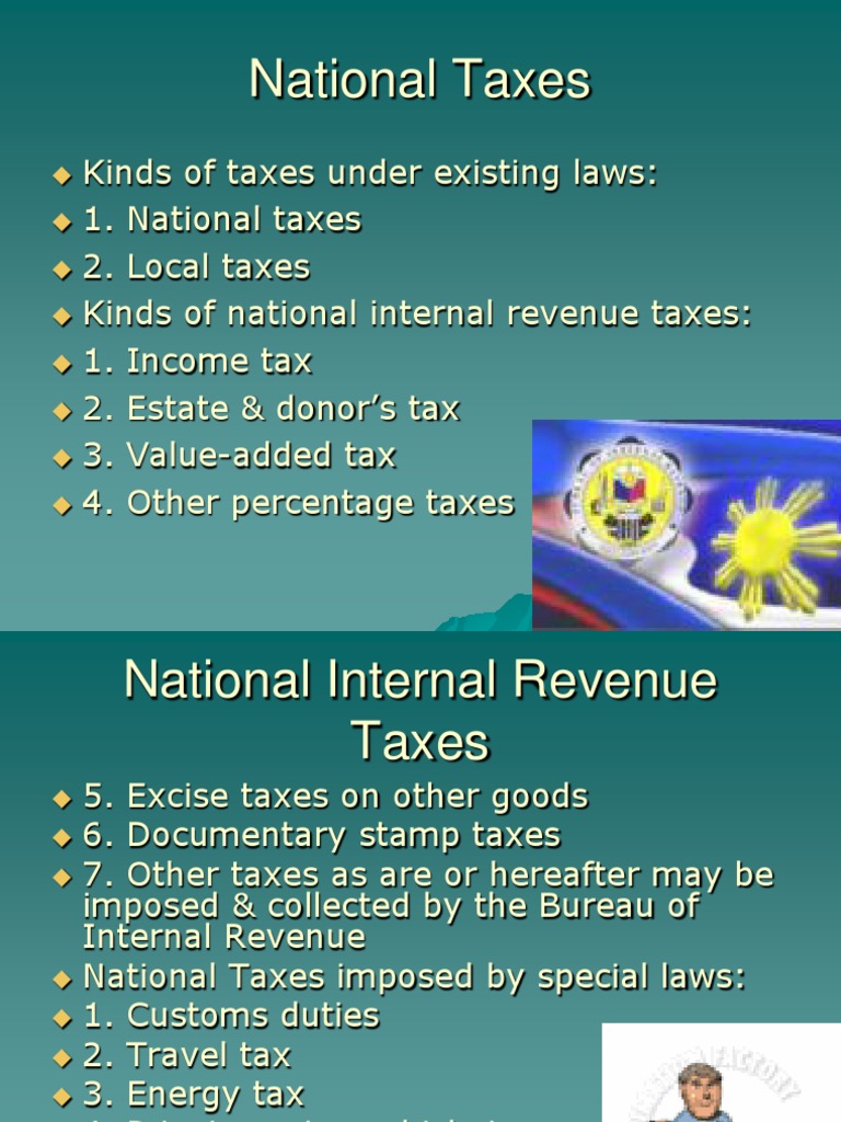 National Taxes | Gross Income | Tax Deduction
