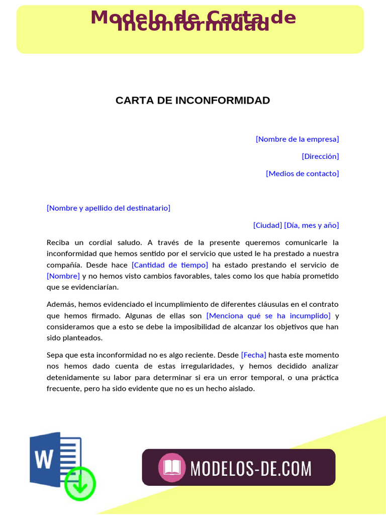 Carta de Inconformidad | PDF