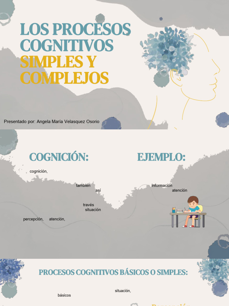 Procesos Cognitivos Simples y Complejos | PDF | Pensamiento | Cognición