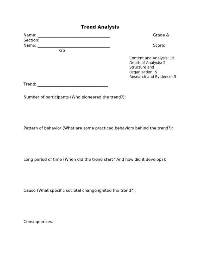 Trend Analysis | PDF
