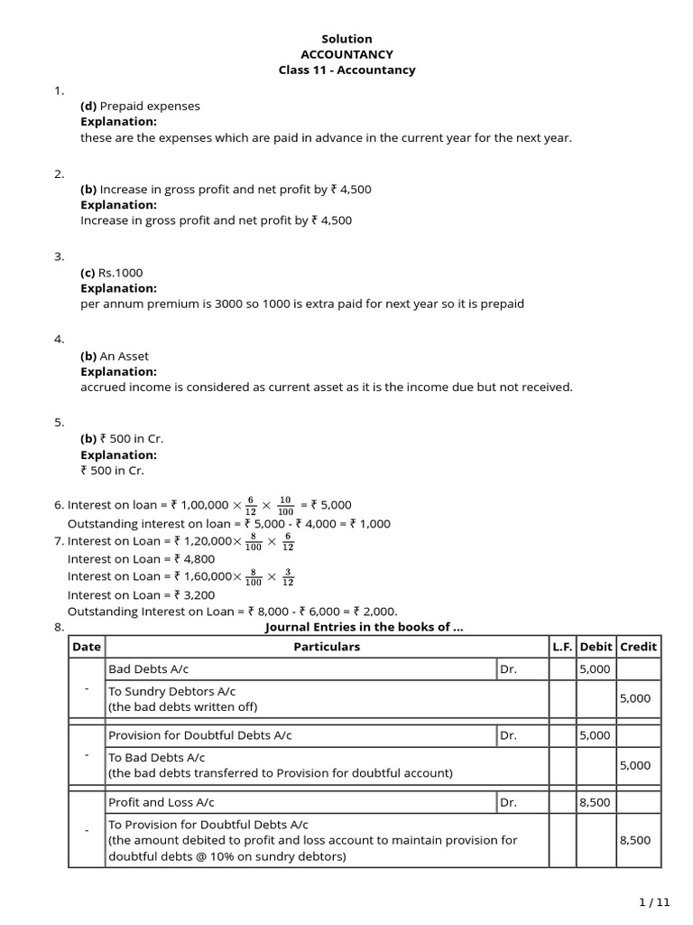 Solution Financial Statement With Adjustment | PDF | Bad Debt | Expense