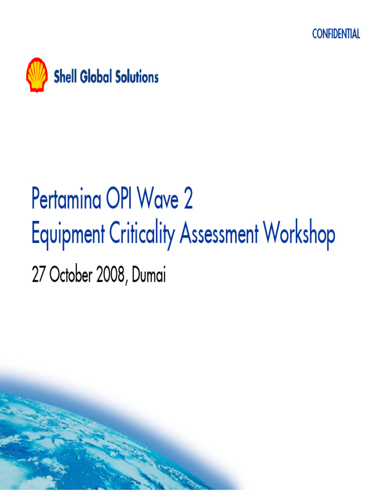 Equipment Criticality Assessment Presentation | PDF | Risk | Risk ...