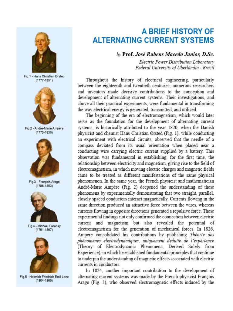 A Brief History of Alternating Current Systems | PDF | Electromagnetic ...