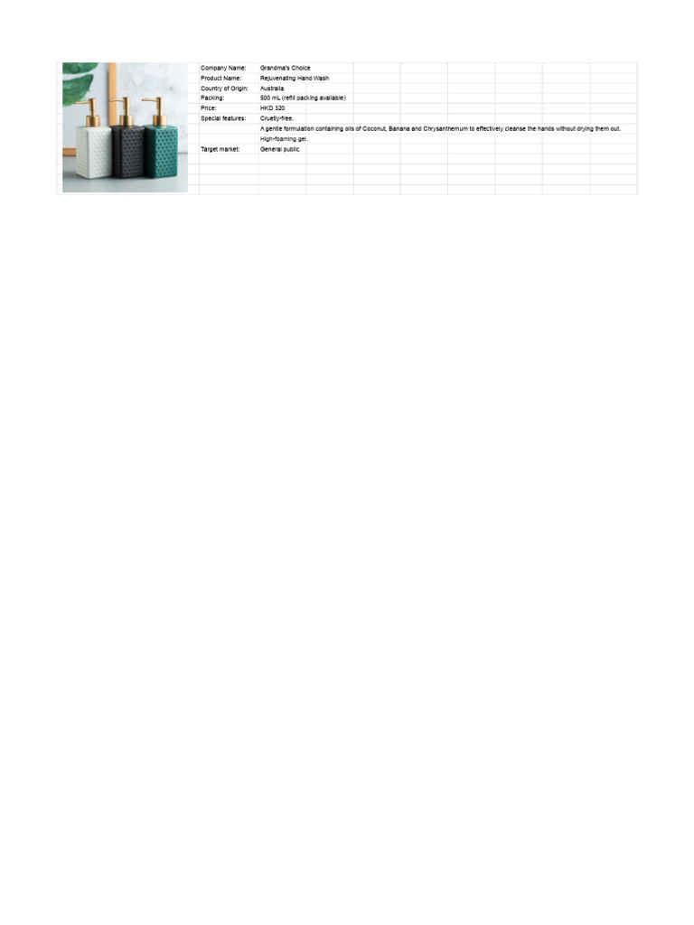 Information Sheet - Hand Wash | PDF