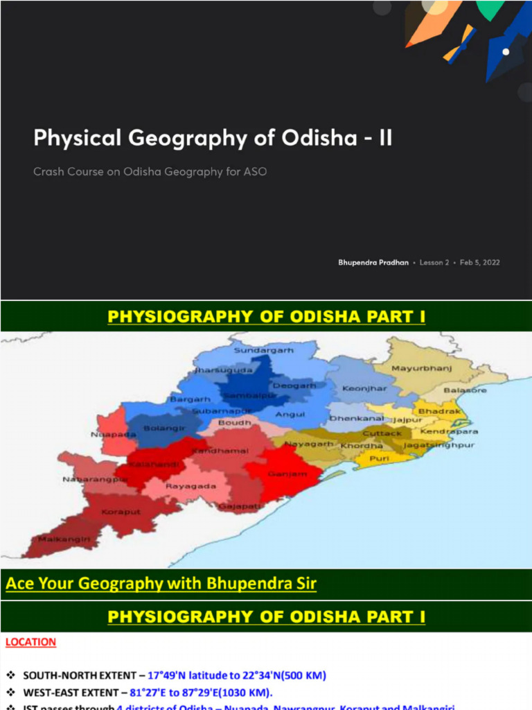 Physical Geography of Odisha II No Anno | PDF