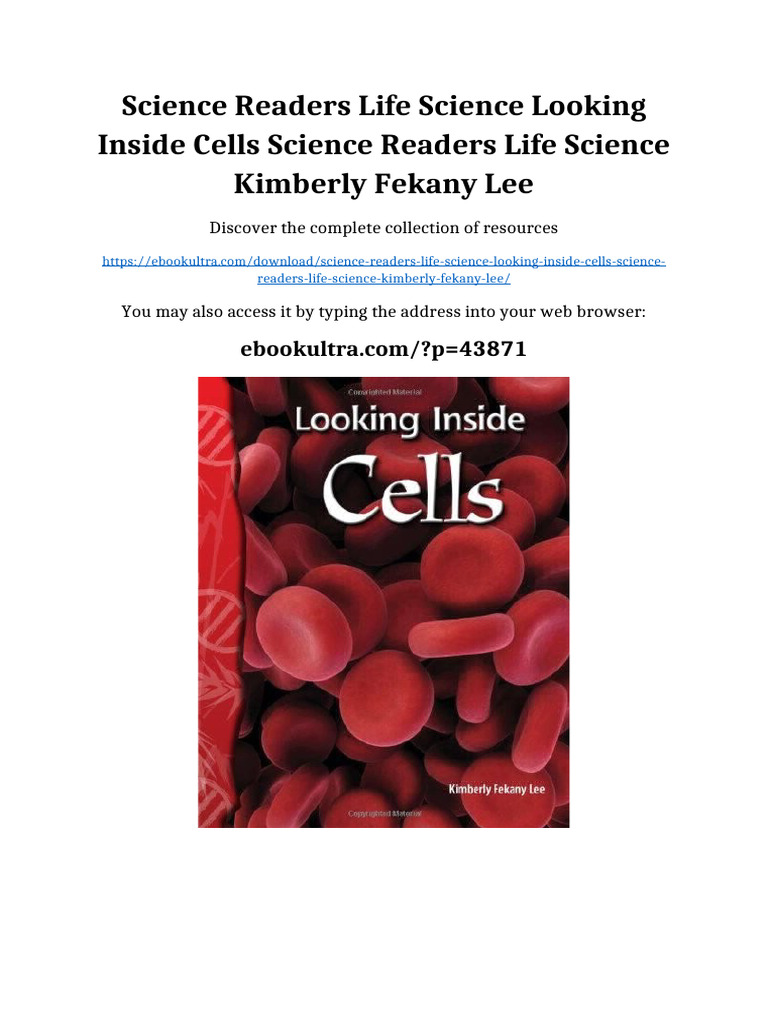 Science Readers Life Science Looking Inside Cells Science Readers Life ...