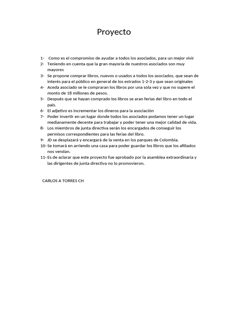 Proyecto LIBROS | PDF