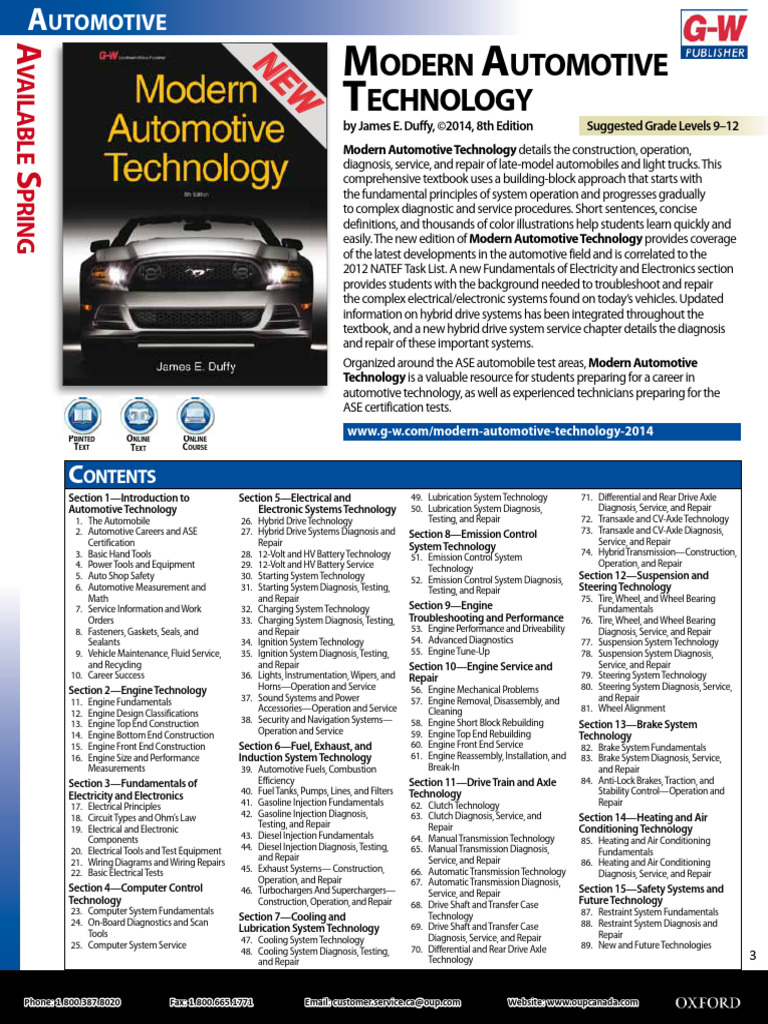 Modern Automotive Technology, 8th 2014 | PDF | Engines | Diesel Engine