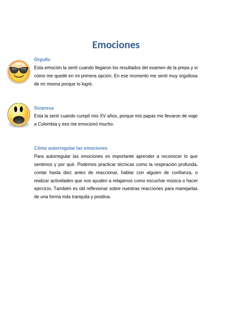 Emociones y Autorregulacion 1 | PDF