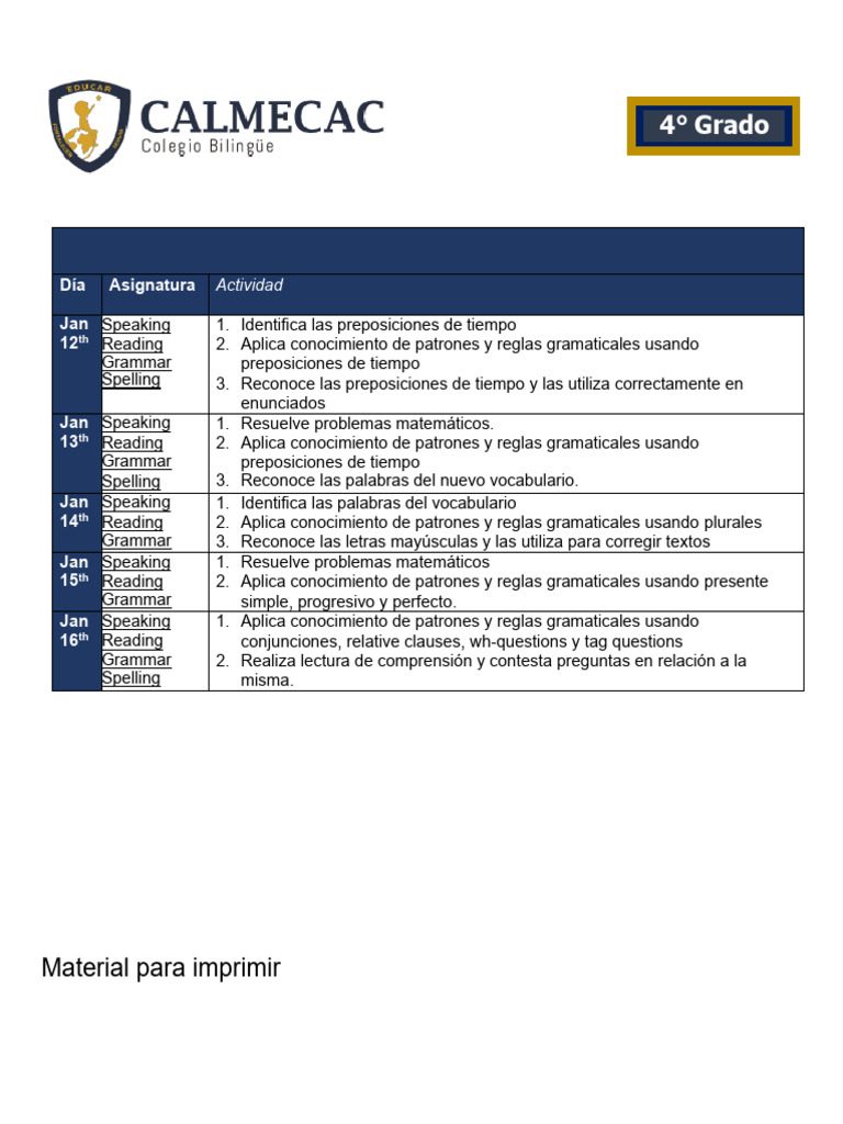 2026 01 10JOSELIN D EZ FRAUSTOPlan de Trabajo Semana 17 | PDF