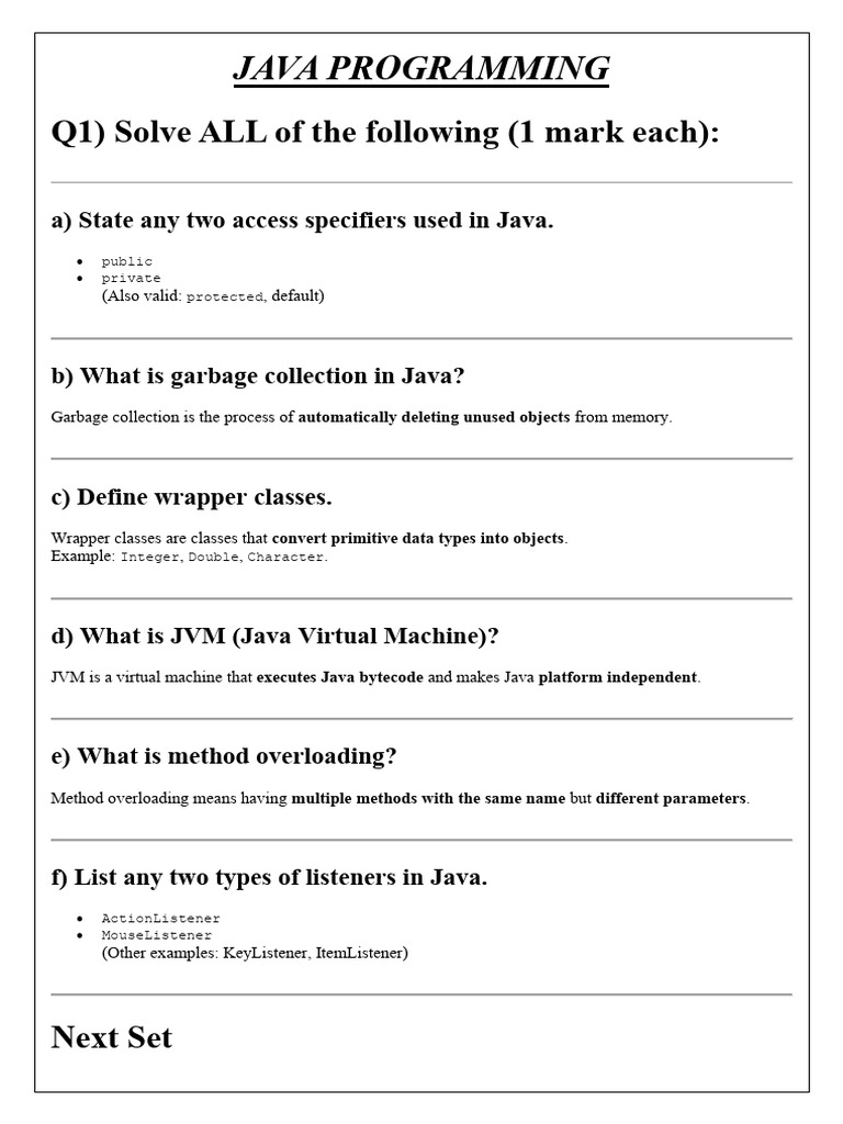 Java Programming | PDF | Java Virtual Machine | Method (Computer ...