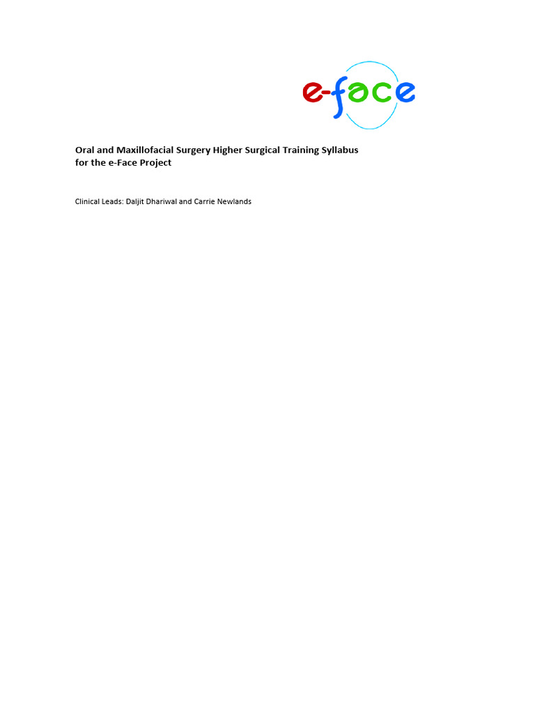 E Face Core Syllabus | PDF | Ct Scan | Dental Implant