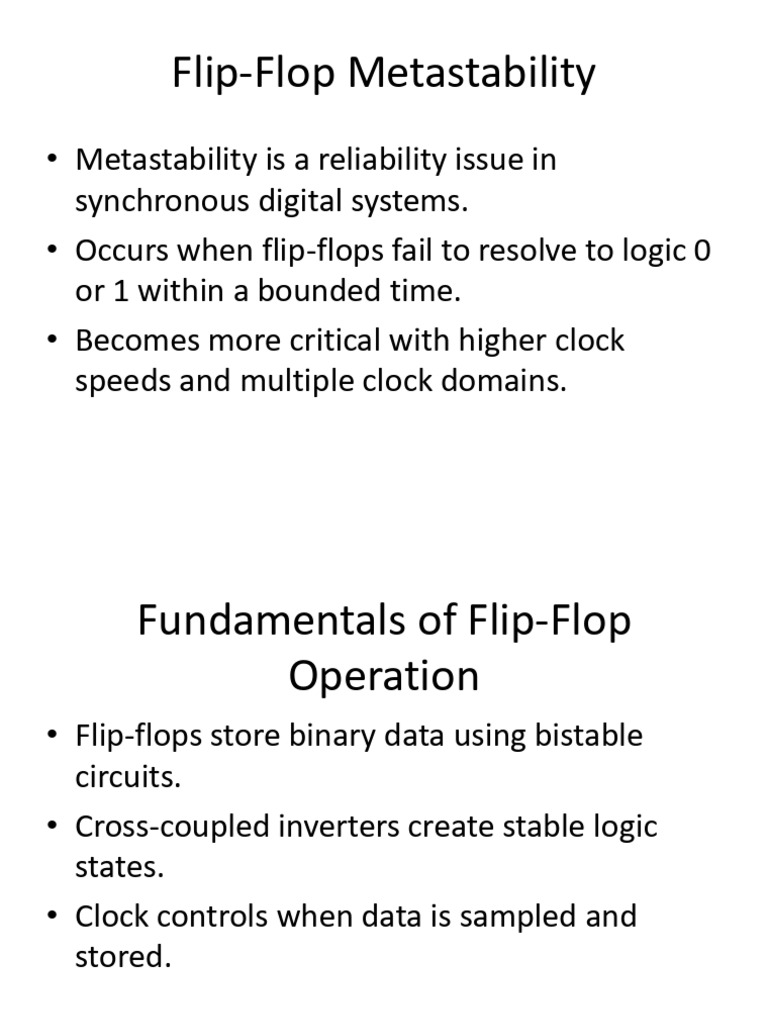 All About Flip Flop Metastability | PDF