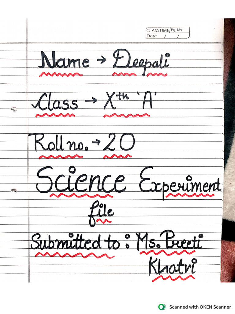 Experiment File | PDF