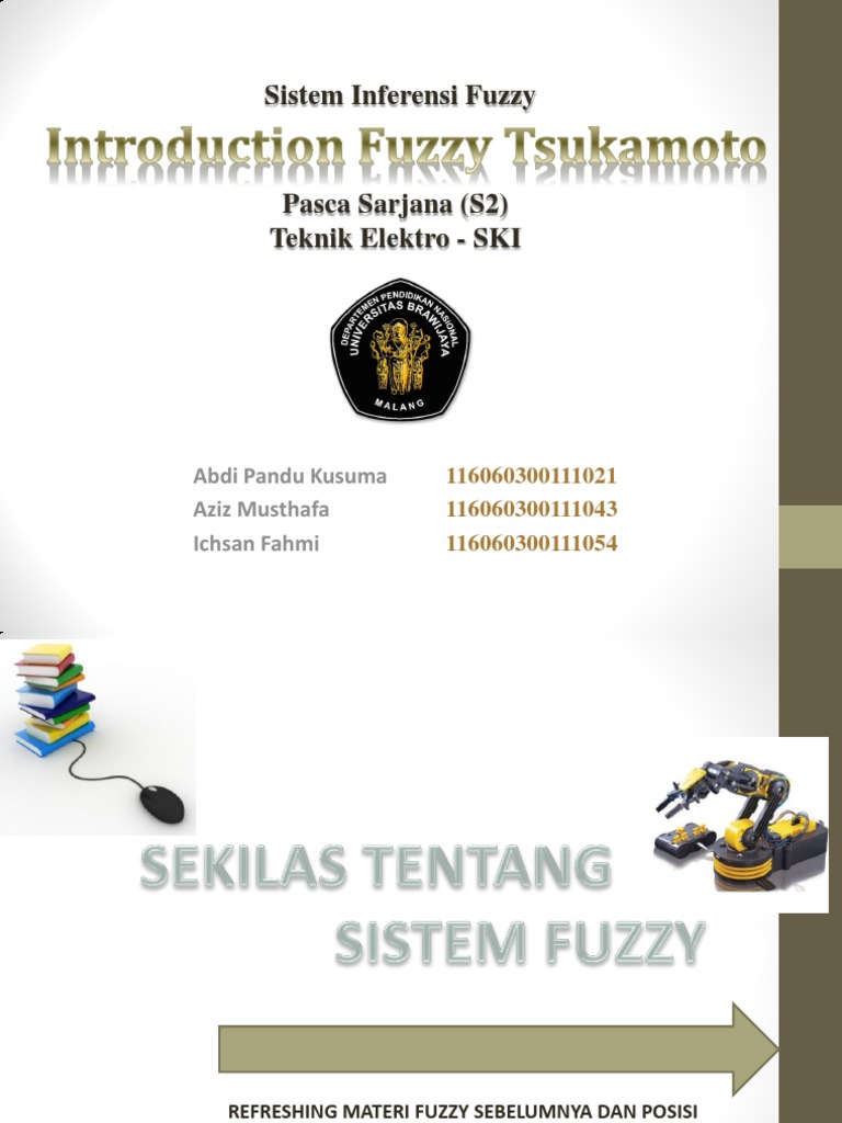 Introduction Fuzzy Tsukamoto | PDF | Metode & Bahan Ajar
