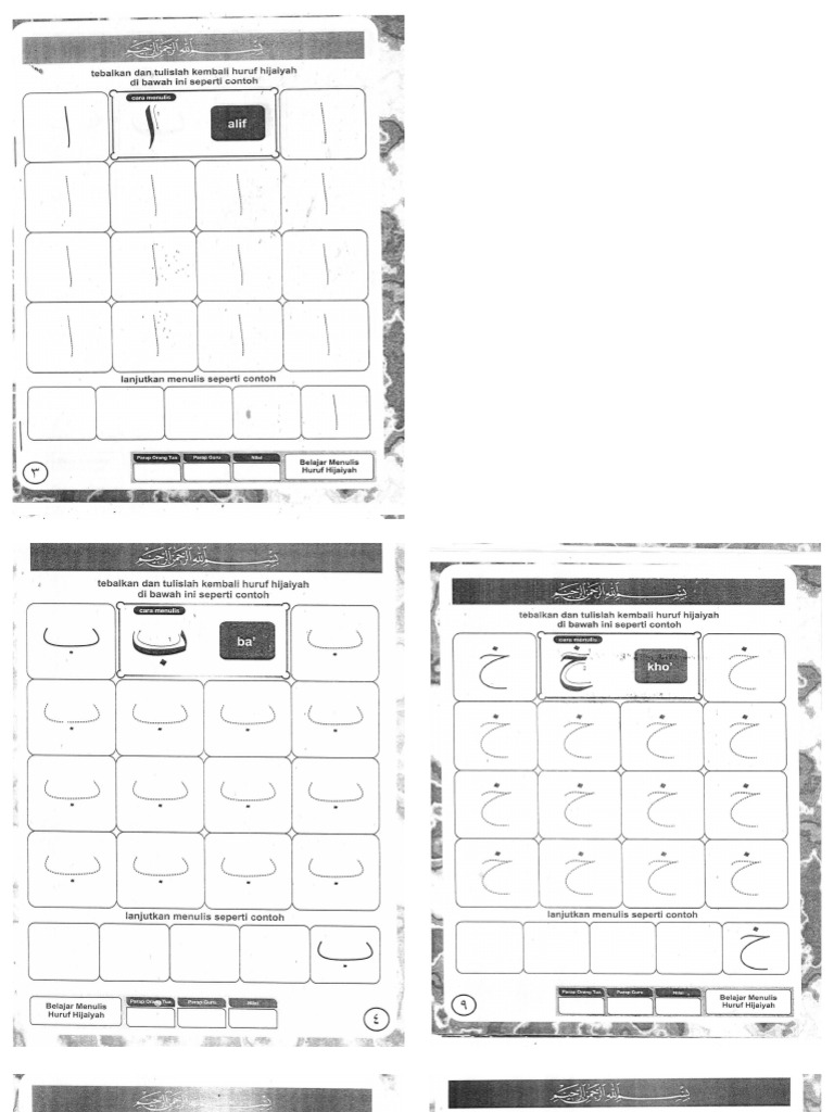 huruf paud | PDF