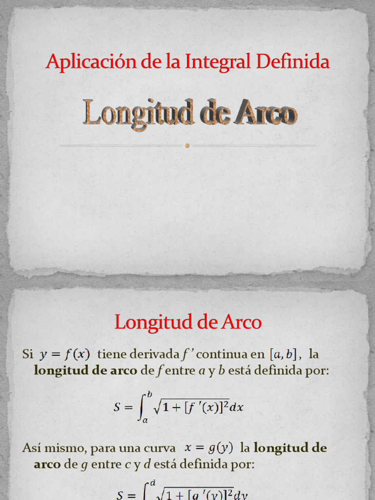 Definición de Longitud de Arco | PDF