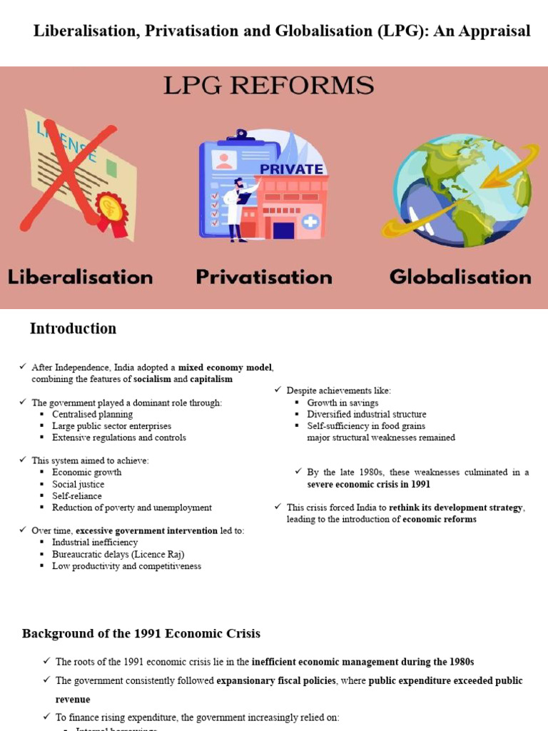 On Liberalisation, Privatisation and Globalisation (LPG) | PDF | World ...