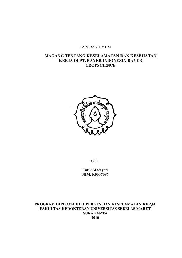 Magang Tentang K3 | PDF | Karier & Perkembangan | Kesehatan Holistik