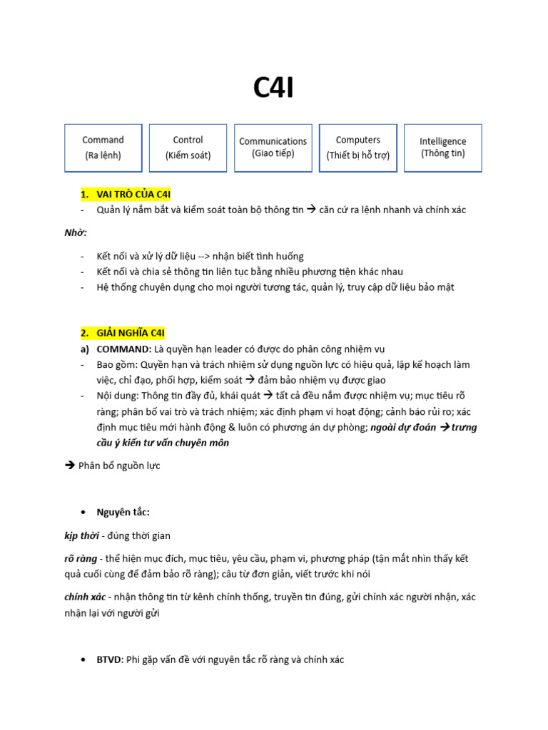 C4i - Note | PDF