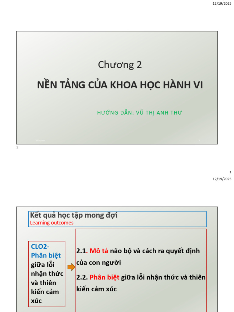 Chapter 2 - Behavior Science - 2025 | PDF