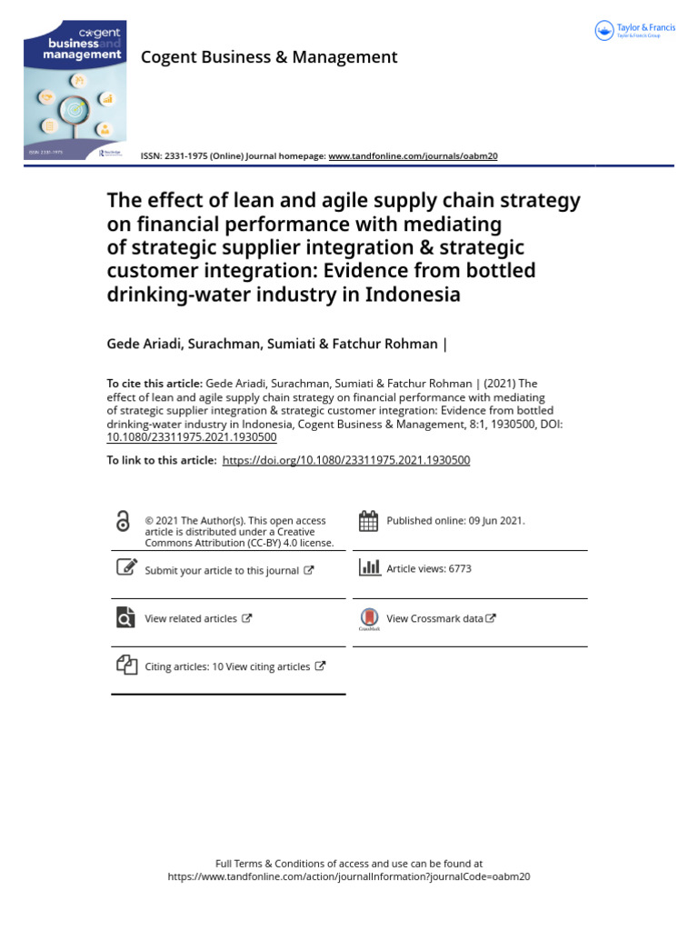 09-The Effect of Lean and Agile Supply Chain Strategy on Financial ...