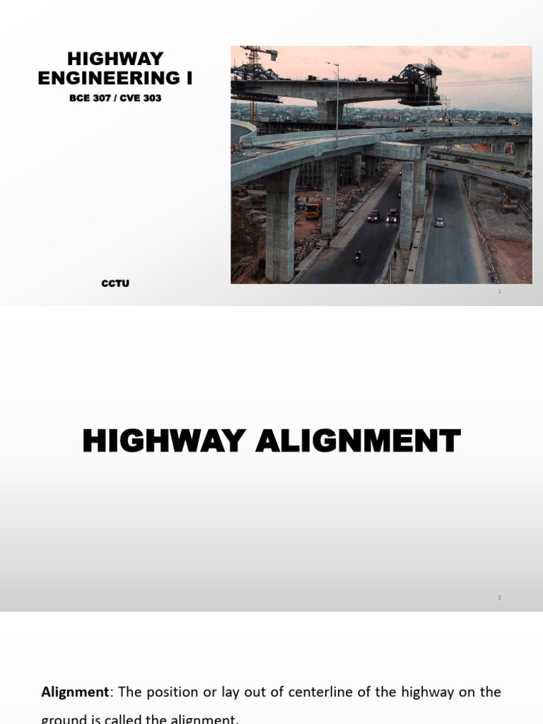 04b Highway Alignment | PDF | Road | Earth Sciences
