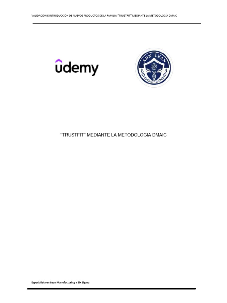Proyecto-Especialista en Lean Manufacturing | PDF | Six Sigma | Business