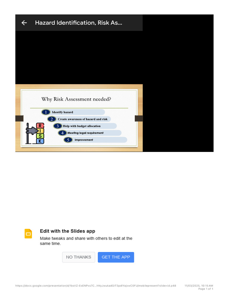 Hazard Identification, Risk Assessment and Risk Control QR - Google ...
