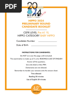 Stage 3 Hippo Exam Sample Test | PDF