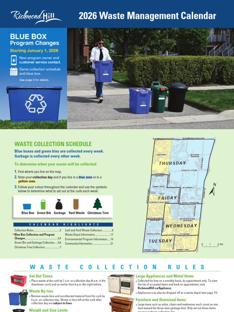 2026 Waste Management Calendar | PDF | Reuse | Waste