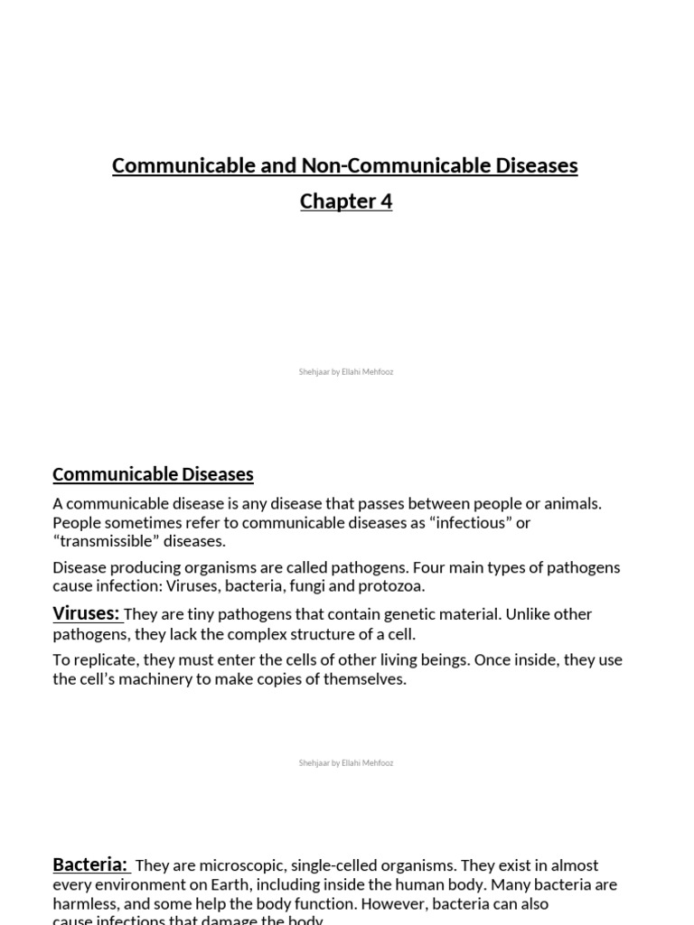 Communicable and Non-Communicable Diseases - 74117666 - 2026 - 02 - 02 ...