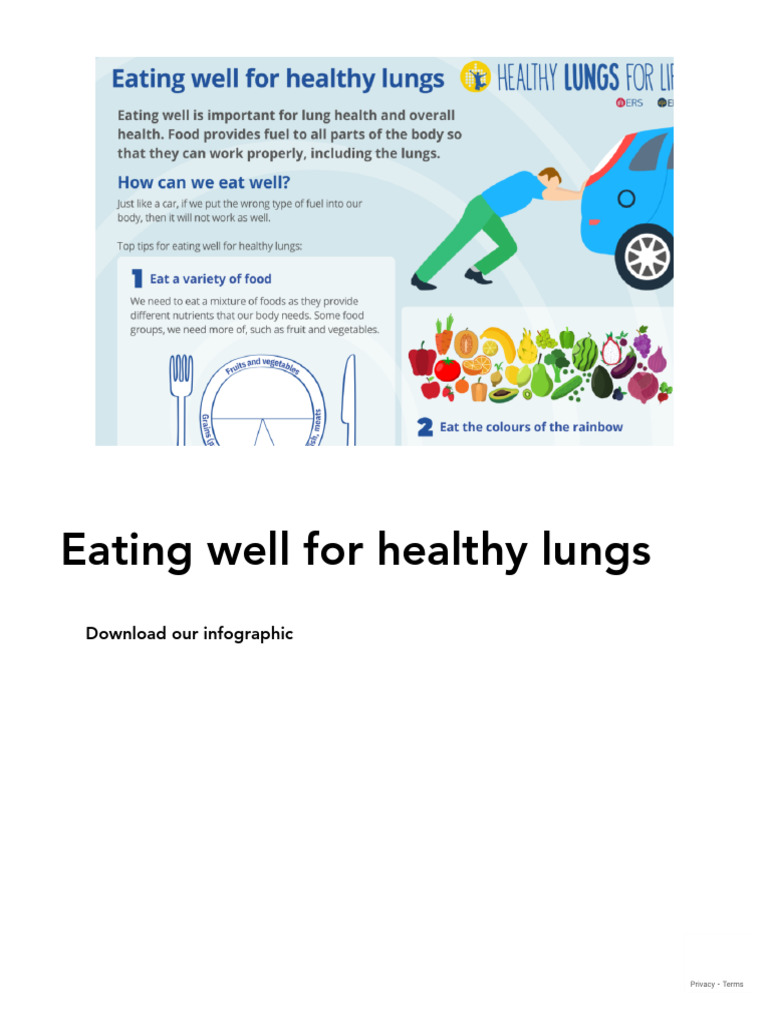Eating Well For Healthy Lungs - European Lung Foundation | PDF ...