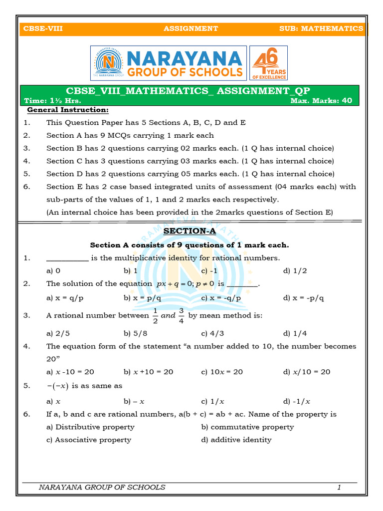 01 Cbse Class-Viii Rational Numbers Assignment-1 Qp 20250722 222303 ...