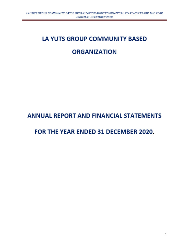 LA YUTZ CBO -2020 | PDF | Audit | Internal Control