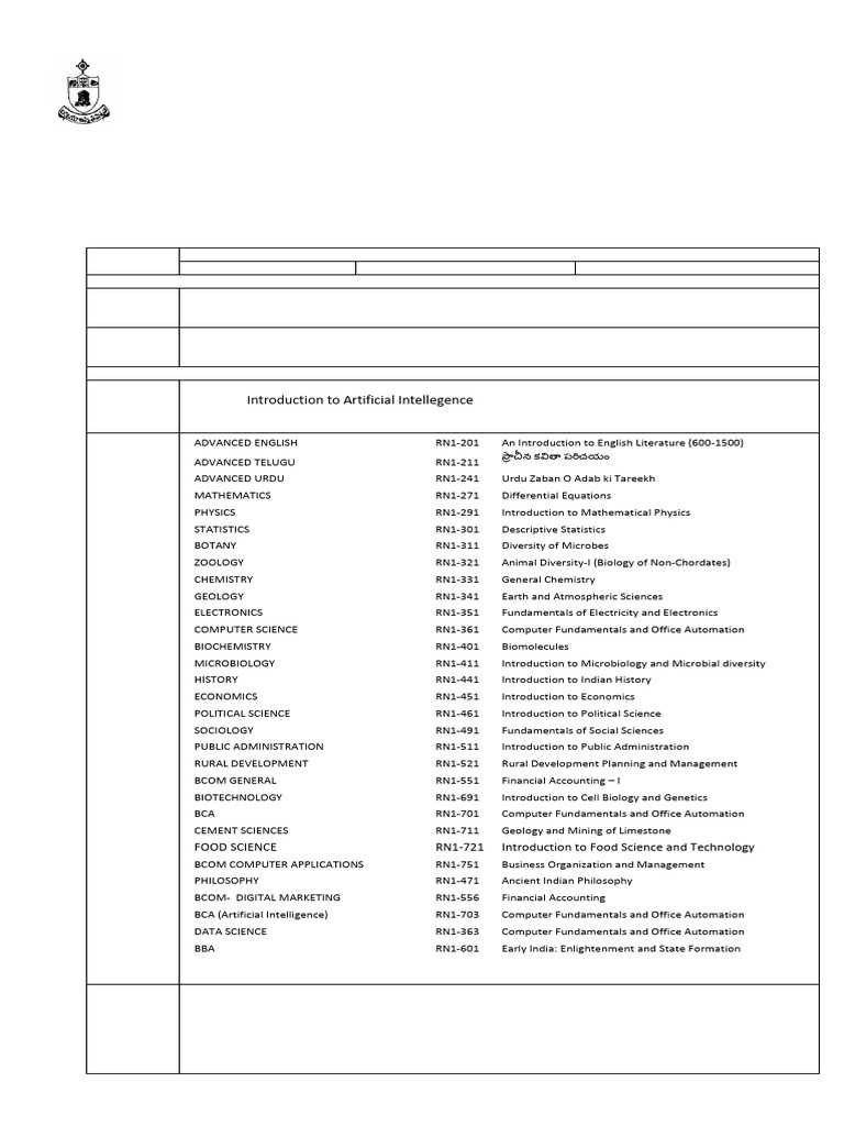 UG TIME TABLE I SEMESTER NEW FEB 2026 | PDF | Science | Food Science